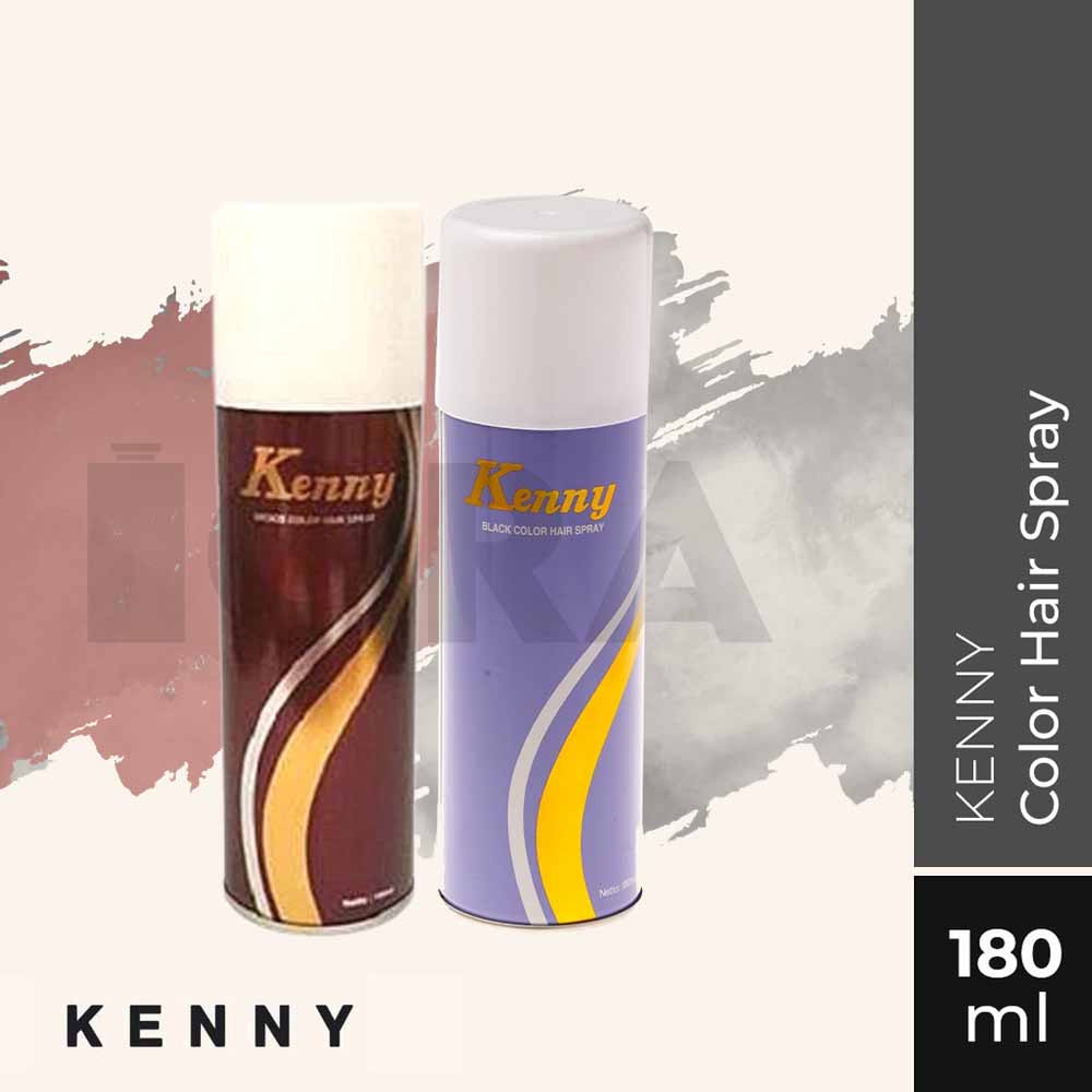 Jual Kenny Color Hair Spray Black / Bronze 180ml - Hairspray Lokal ...