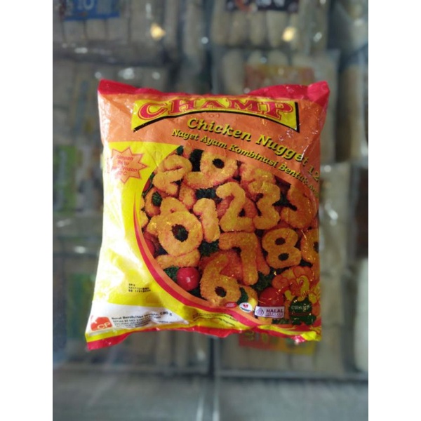 Jual CHAMP Chicken Nugget 123 (angka) 500g | Shopee Indonesia