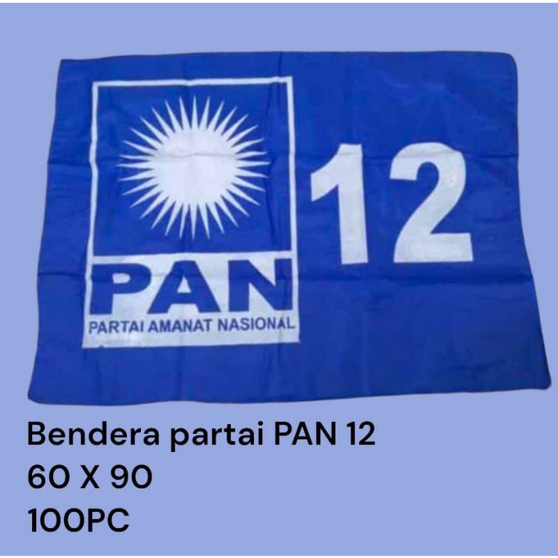Jual BENDERA PARTAI PAN UK 60X90 ISI 100PCS | Shopee Indonesia