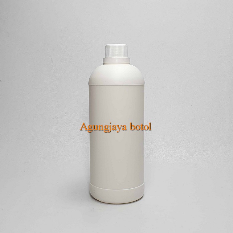 Jual Botol Agro 1000 Ml Bulat Putih HDPE / Botol Hdpe / Botol Pupuk / Botol Pupuk Kosong/ Botol ...