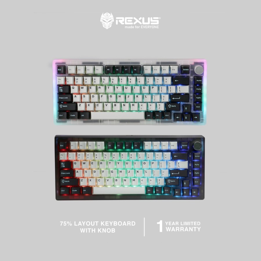 Jual Rexus Daxa M82X Ultimate Wireless Mechanical Gaming Keyboard ...