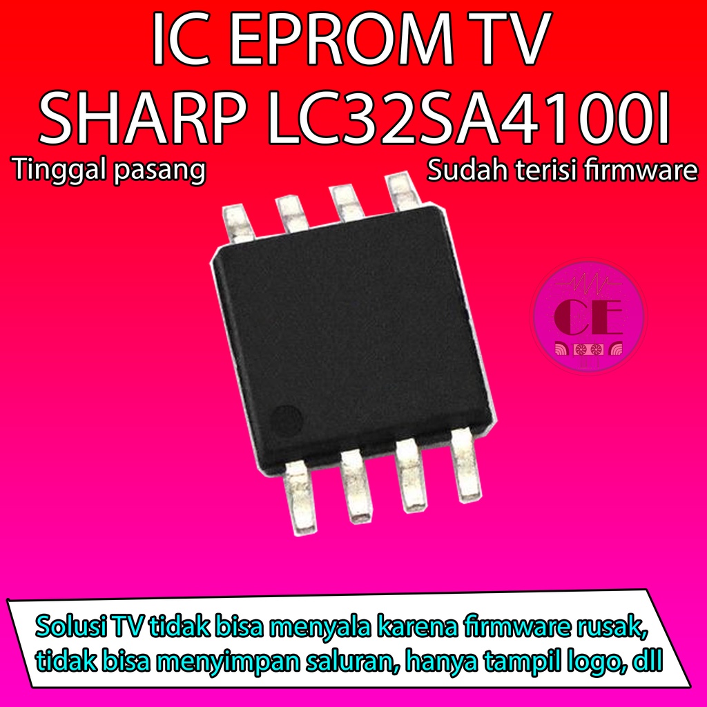 Jual IC Eprom TV SHARP LC32SA4100I sudah terisi firmware original | Shopee Indonesia