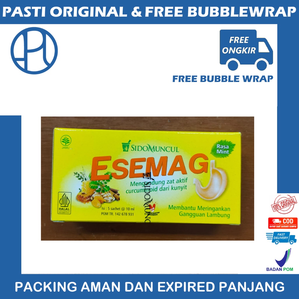 Jual ESEMAG SIDOMUNCUL BOX ISI 5 CURCUMA KUNYIT MAAG LAMBUNG SIDO ...