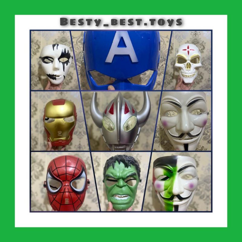 Jual mainan topeng anak , topeng superhero. | Shopee Indonesia
