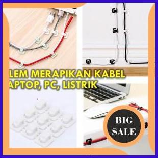 Jual sparepart Klem Klip Tempel Merapikan Kabel Laptop Komputer Listrik ...