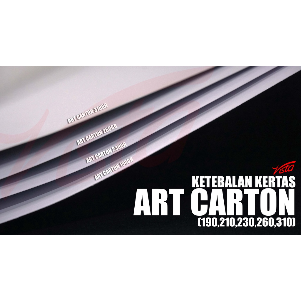 Jual Kertas Art carton 190gr, 210gr, 230gr, 260gr, 310gr, 400gr ukuran ...