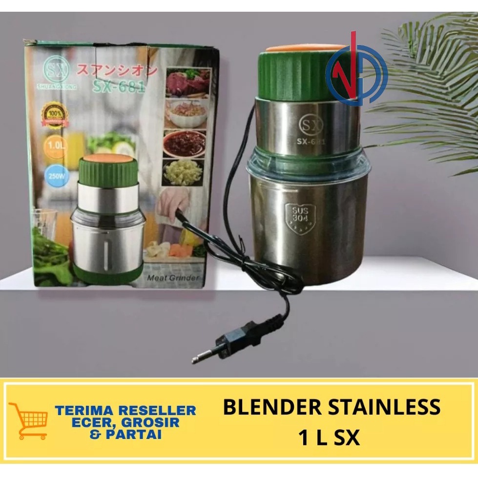 Jual BLENDER STAINLESS 1L / GILINGAN DAGING ELEKTRIK MEAT GRINDER ...