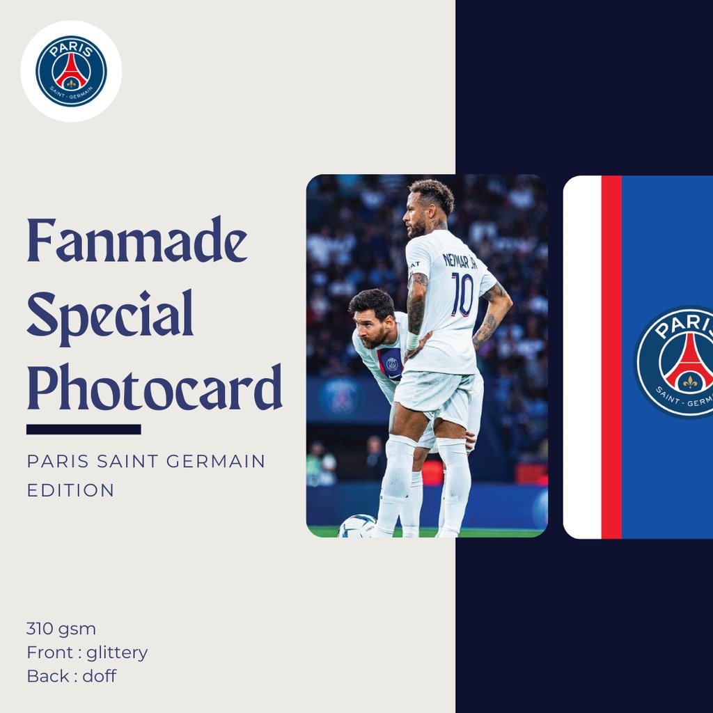 Jual Special Photocard fanmade | PSG Paris Saint Germain Edition ...