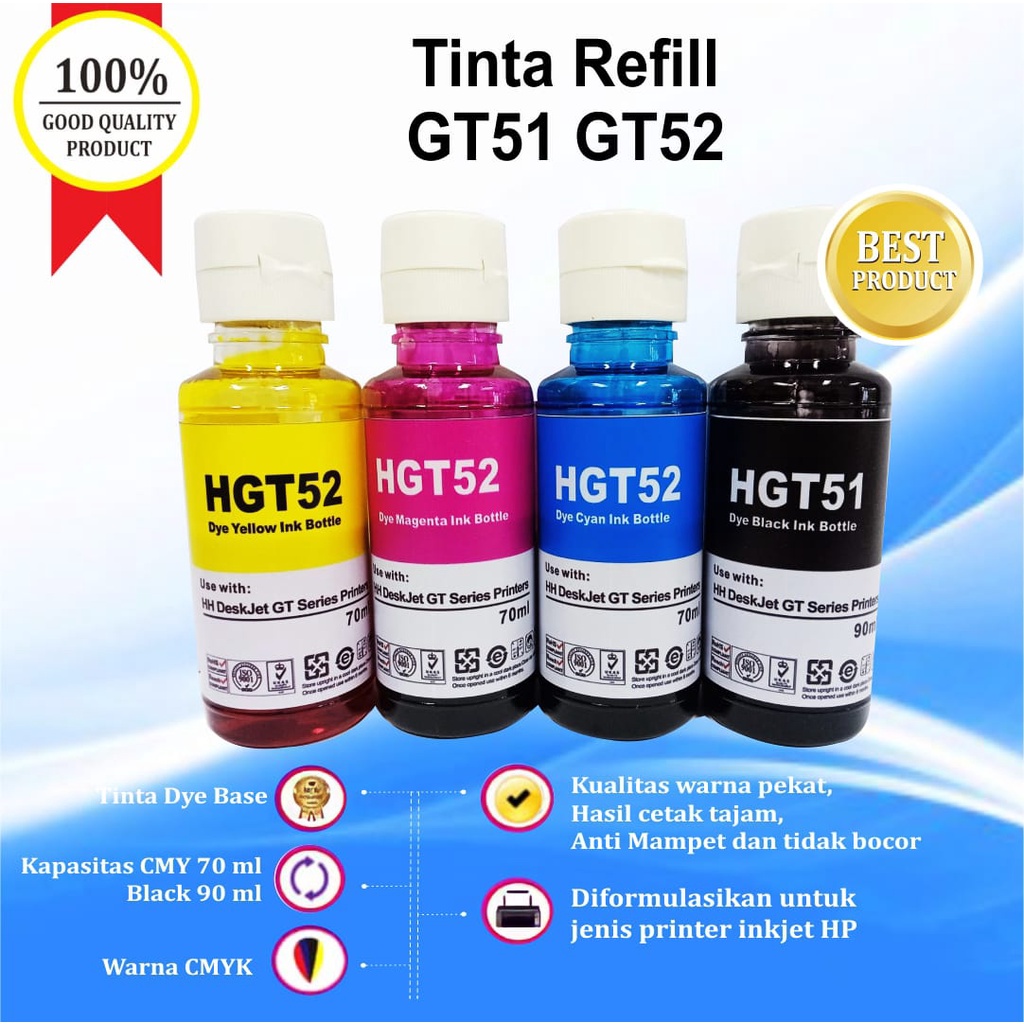 Jual Tinta Refill HP 680 682 Black Color Printer 2135 2336 2335 2337 ...