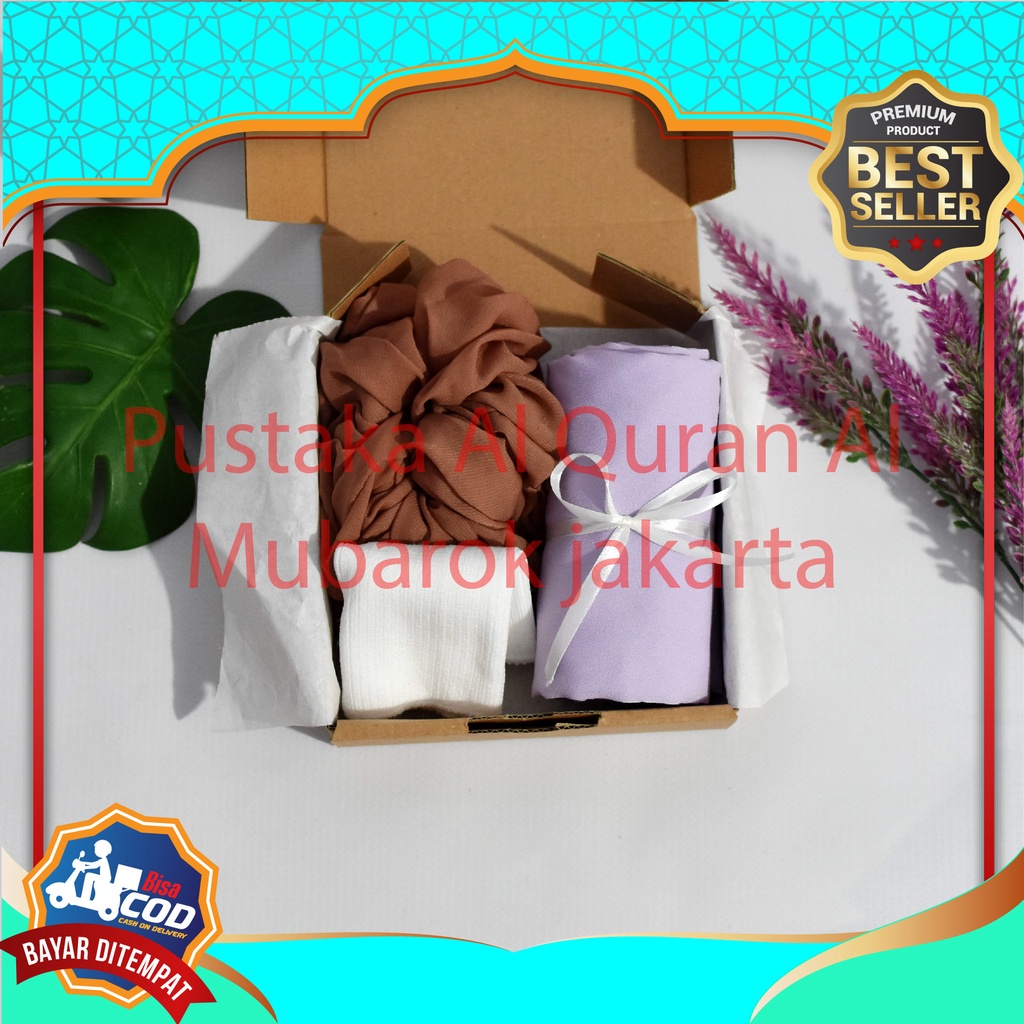 Jual Hampers Jilbab Kerudung Hijab Aesthetic Gift Box Cantik Paket ...