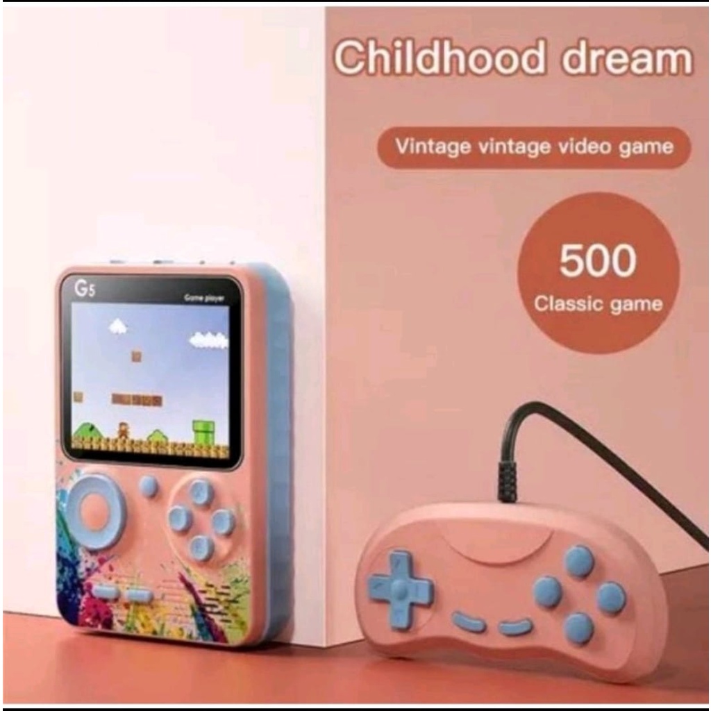 Jual 2Players Gameboy Portable Classic Game Player 500 Games Built-in 2 ...