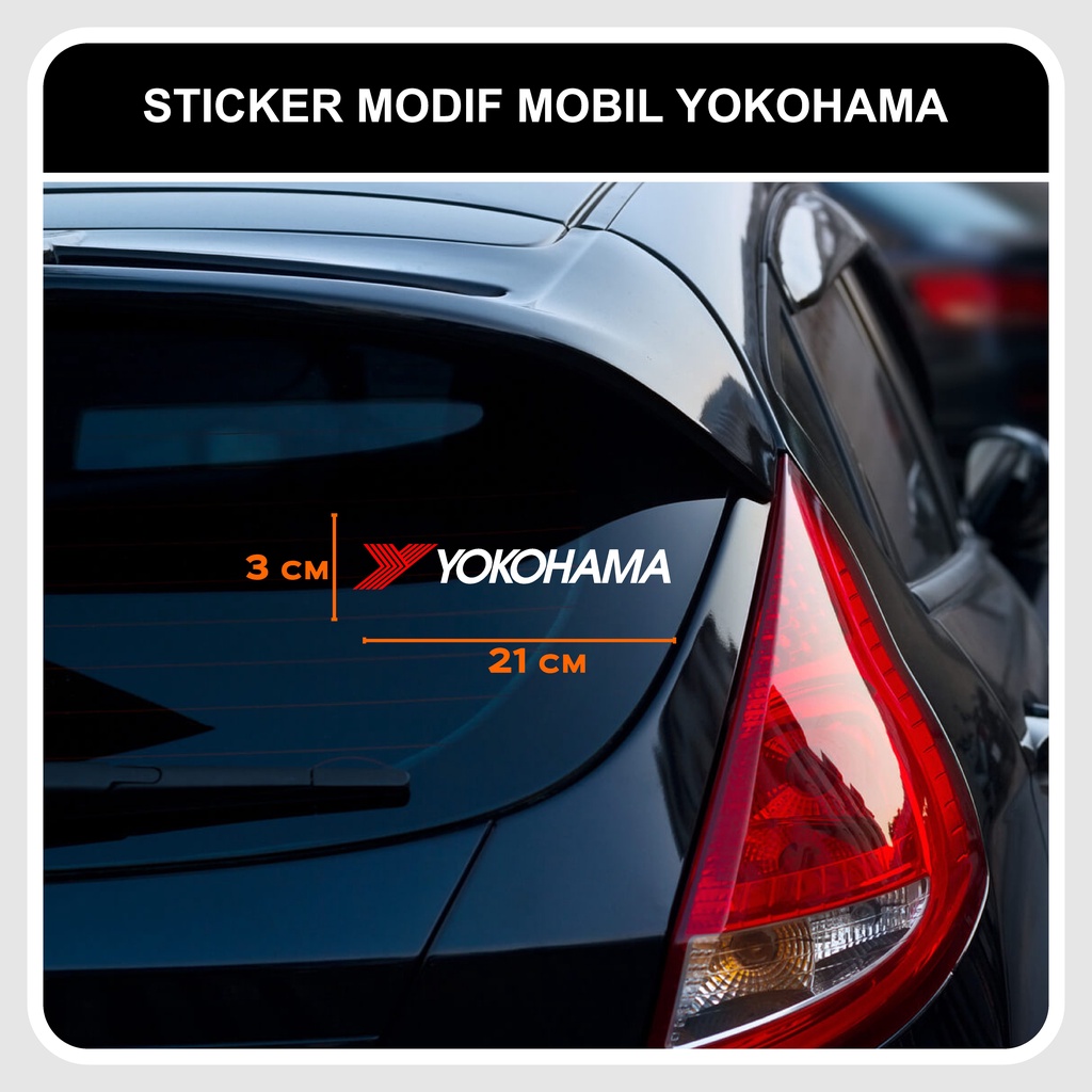 Jual CUTTING STICKER YOKOHAMA / STIKER MOBIL MODIF LOGO KACA DECAL ...