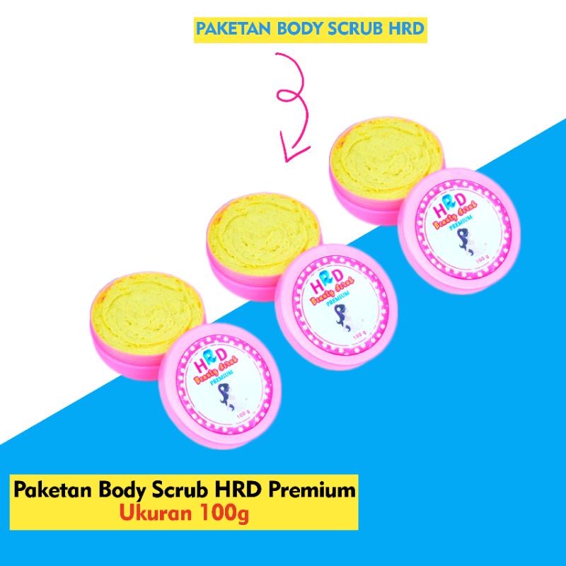 Jual Paketan Body Scrub HRD Premium 100g | Shopee Indonesia