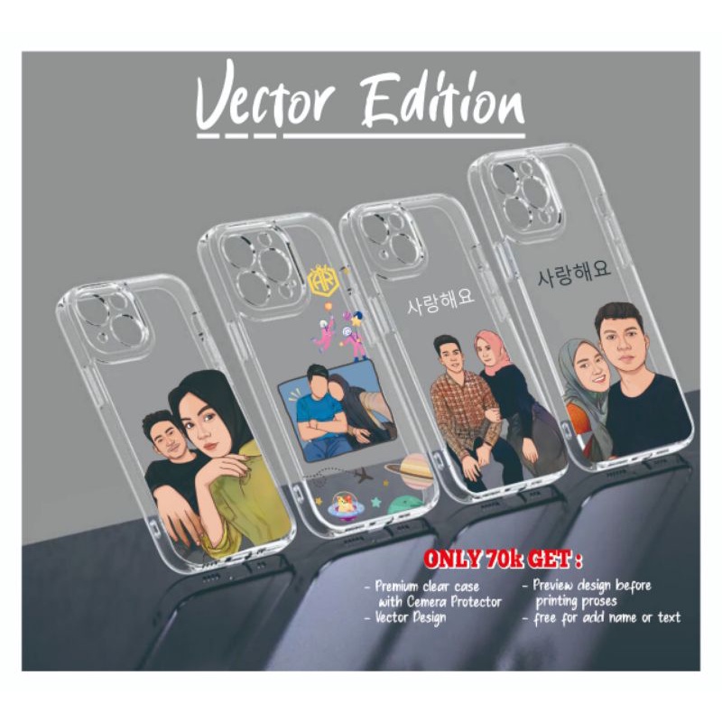 Jual custom case transparan bening premium, all type hp,design bebas ...