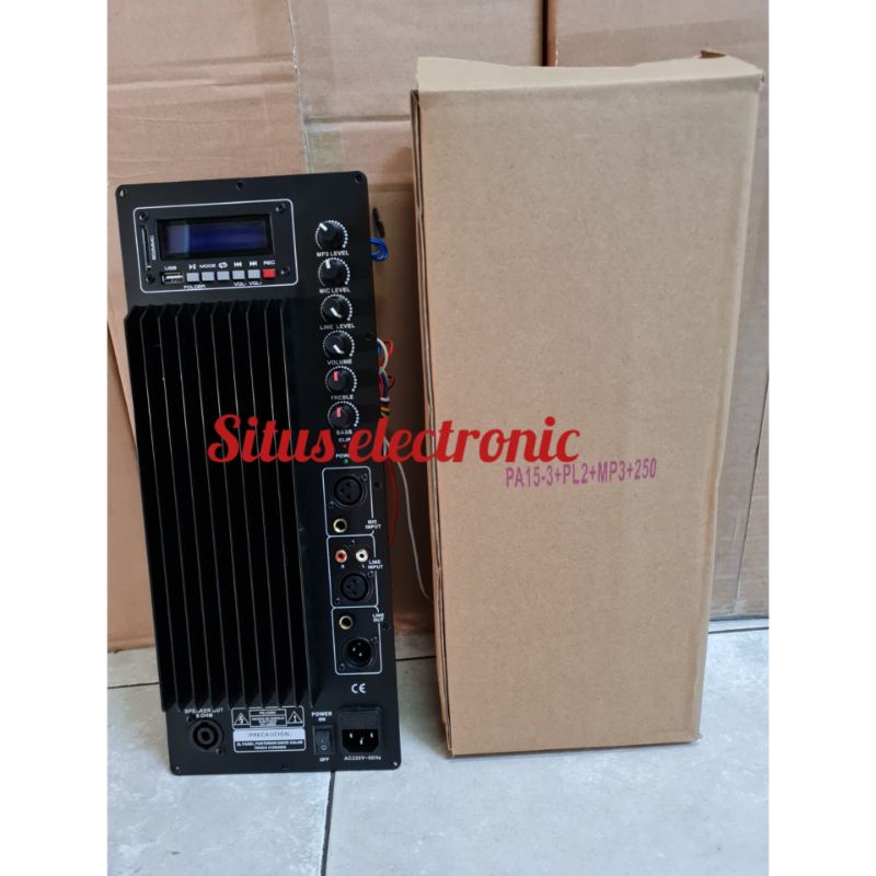 Jual Kit Power modul aktif PA15-3 USB MP3 bluetooth 250w digital | Shopee Indonesia