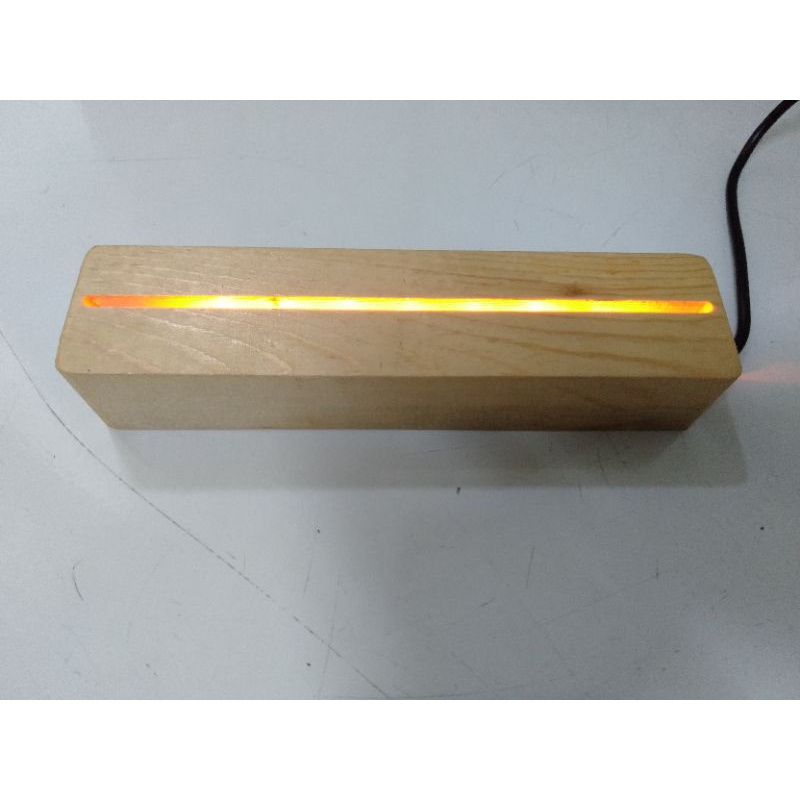 Jual Standing Kayu Acrilic holder A5 / Stand Kayu LED / Tatakan Akrilik ...