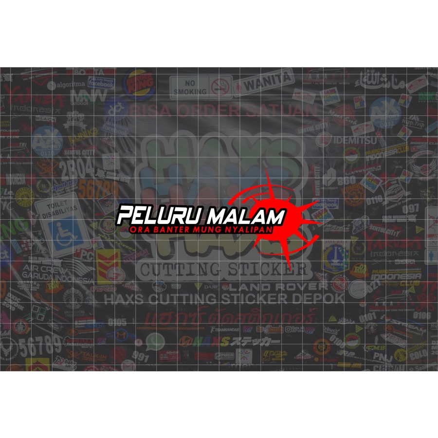 Jual Cutting Sticker Peluru Malam Ukuran 10 Cm Motor Mobil | Shopee ...