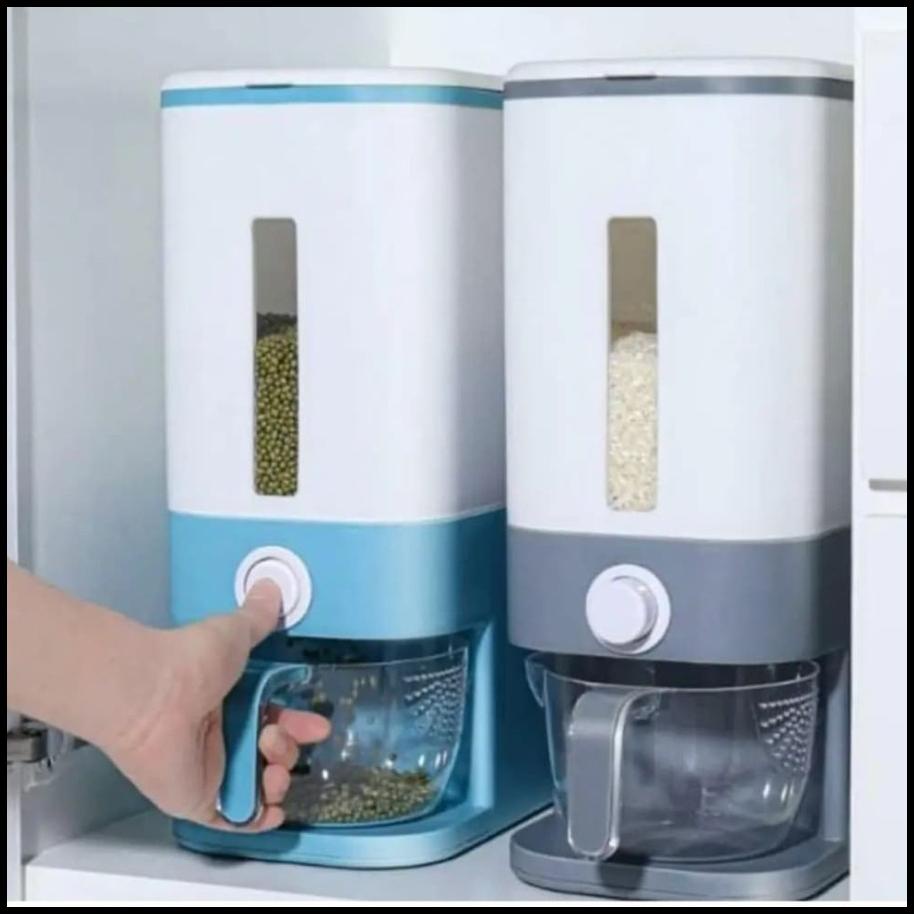Jual Dispenser Beras 12KG Rice Box Tempat Penyimpanan Beras Otomatis ...