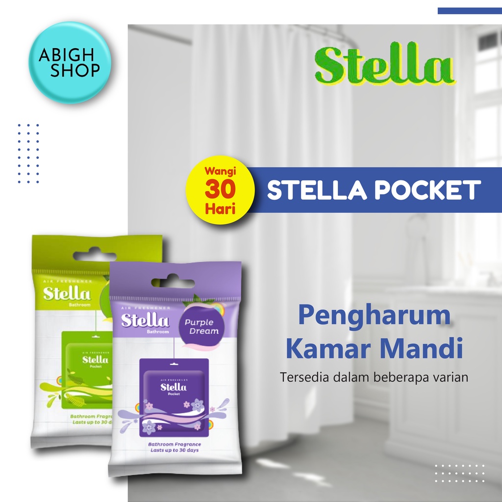 Jual Stella Pocket Bathroom Pengharum Ruangan Biru / Merah / Hijau ...