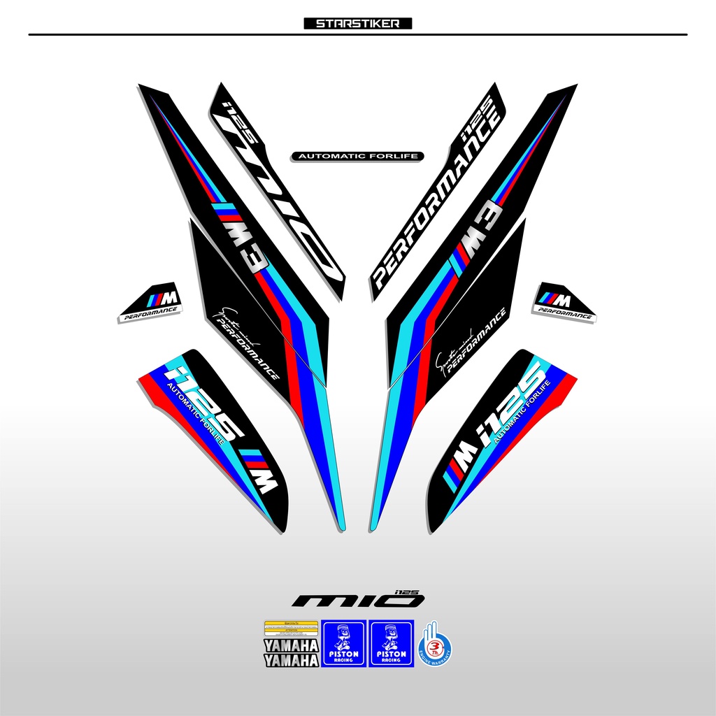 Jual 32 / STRIPING YAMAHA MIO i 125 / M3 / Z / BMW EDITION / YAMAHA MIO ...