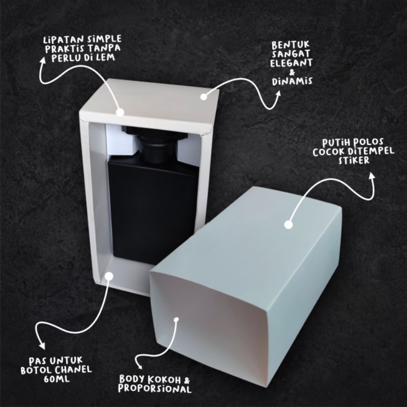 Jual BOX PARFUM SLIDING untuk botol Channel 60ml | Shopee Indonesia