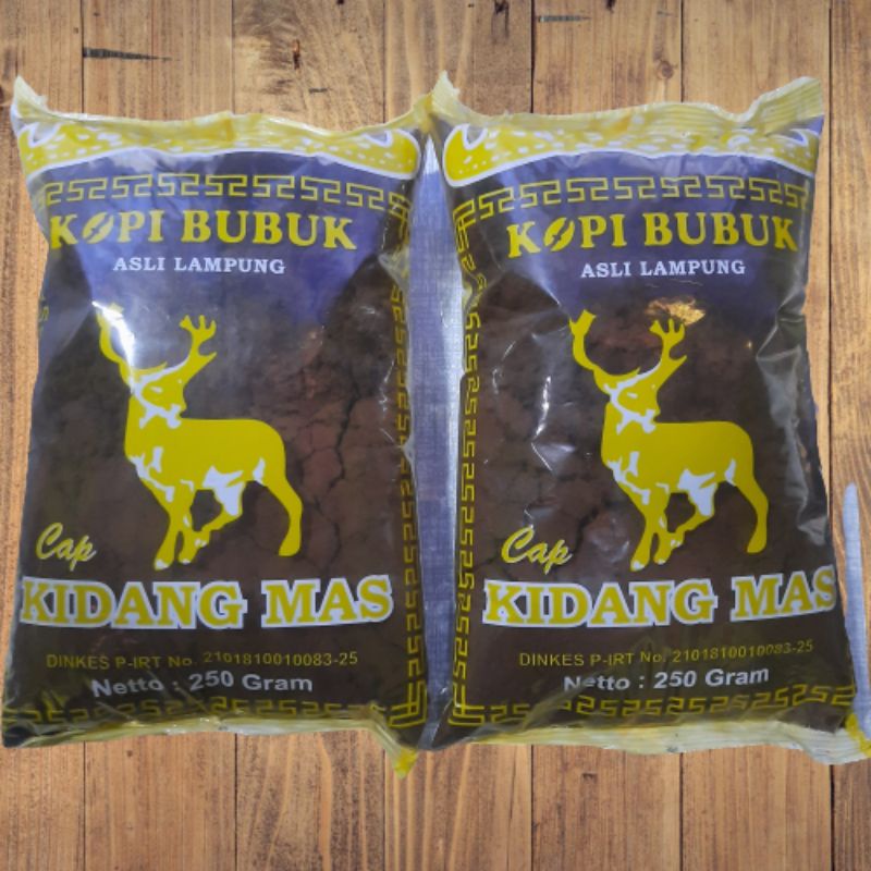 Jual KOPI BUBUK CAP KIDANG MAS 250 Gram (ASLI LAMPUNG) | Shopee Indonesia