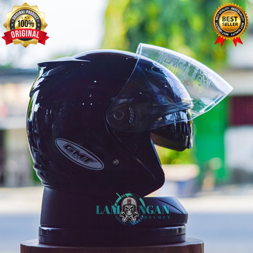 Jual Helm Half Face GMT Original Double Visor Helem Motor SNI Murah ...