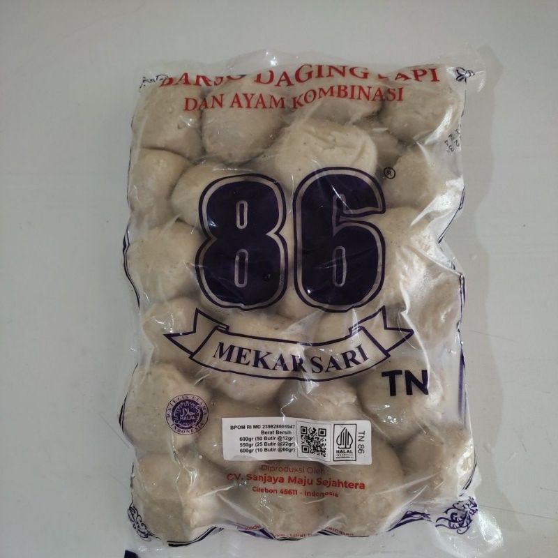 Jual Bakso 86 Kombinasi Sapi Ayam 1 kg | Shopee Indonesia