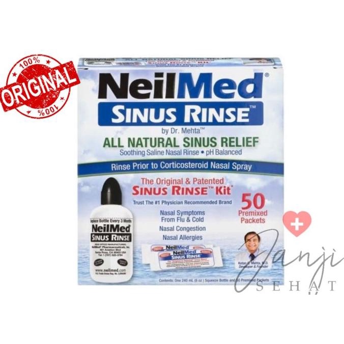 Jual NeilMed The Original & Patented Sinus Rinse Kit 50 Premixed ...