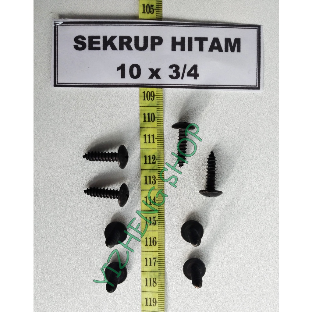 Jual SEKRUP HITAM 10 X 3/4 | Shopee Indonesia