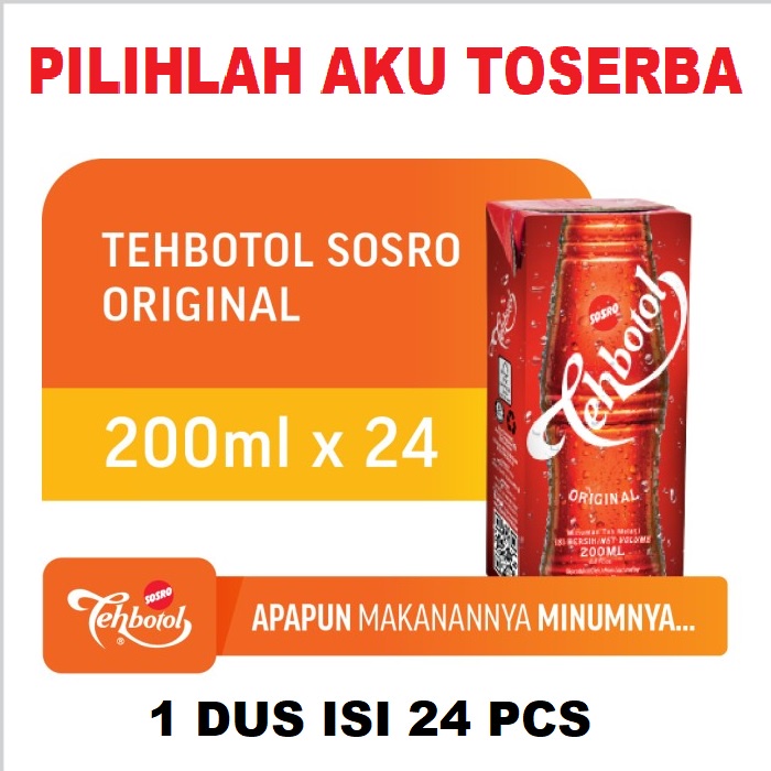Jual Teh Botol Sosro Kotak Original 200 ml - ( HARGA 1 DUS ISI 24 ) | Shopee Indonesia