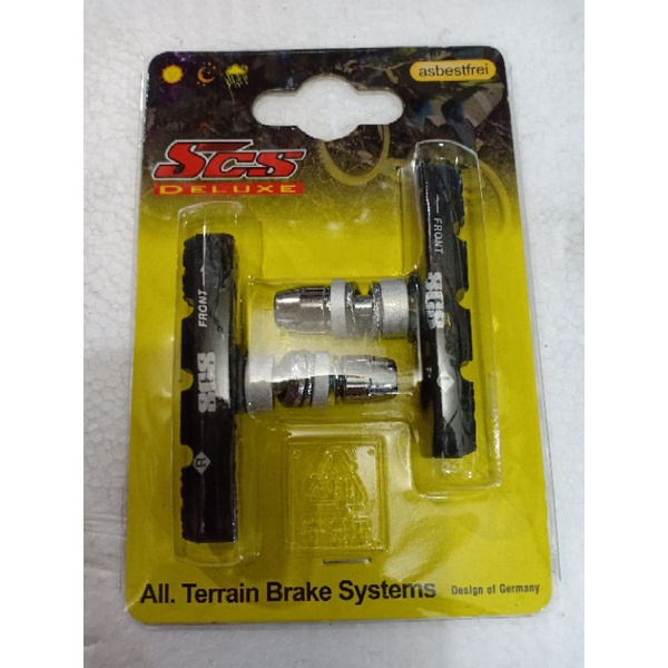 Jual kampas rem v-brake atau brake shoe v-brake merk scs taiwan ...