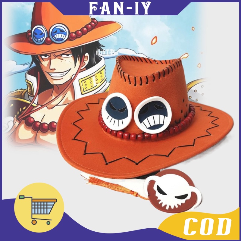 Jual High Quality One Piece Topi / Topi Jerami Luffy Topi Ace Untuk ...
