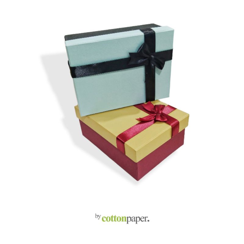 Jual Kotak Kado / Gift Box / Kotak Bingkisan / Pita Satin | Shopee ...