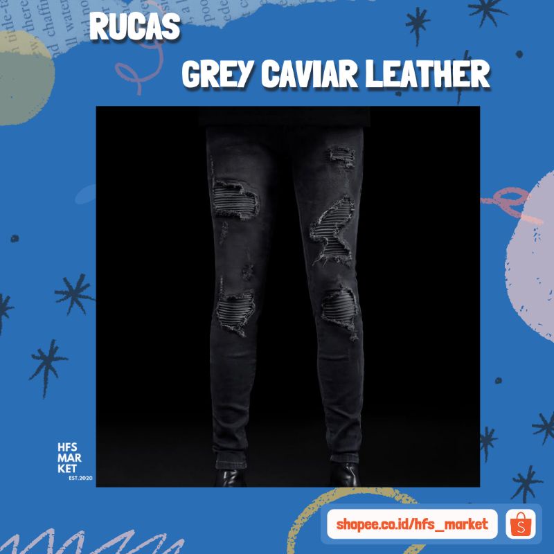 Jual [100%ORIGINAL] RUCAS GREY CAVIAR LEATHER / RUCAS S9 BLACK JEANS ...