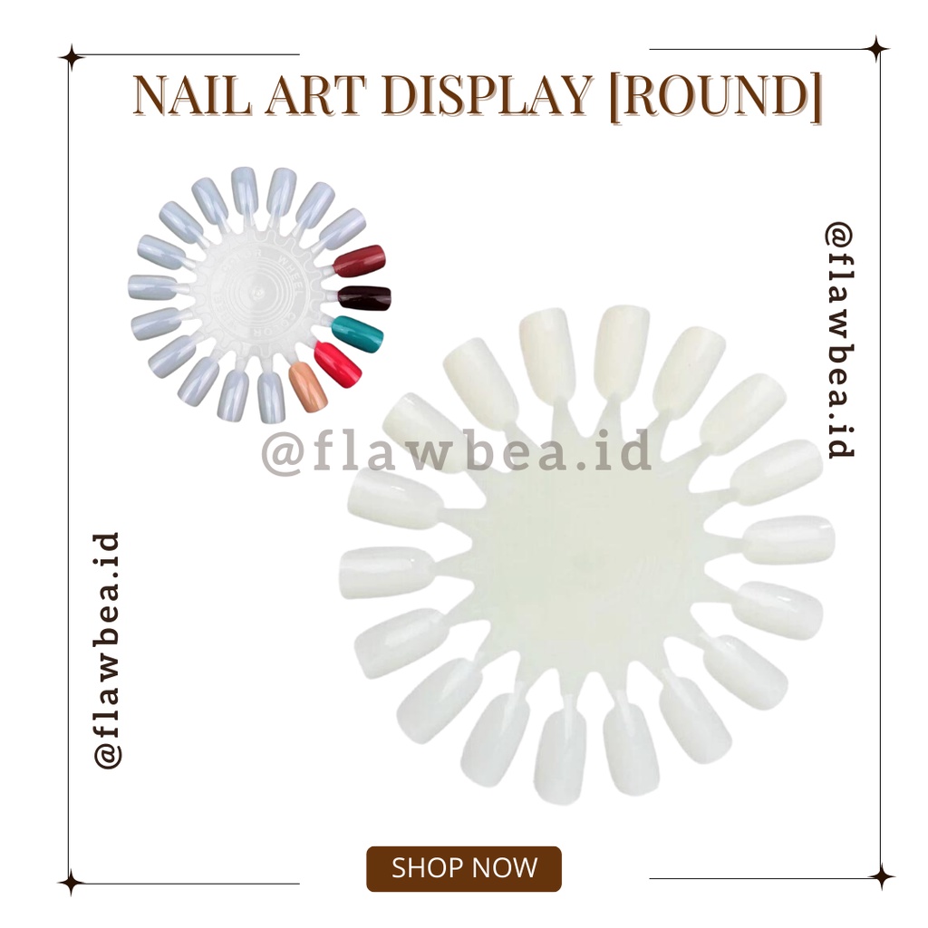 Jual FLAWBEA.ID - [Bulat Round] Nail Wheel Color Chart Display ...