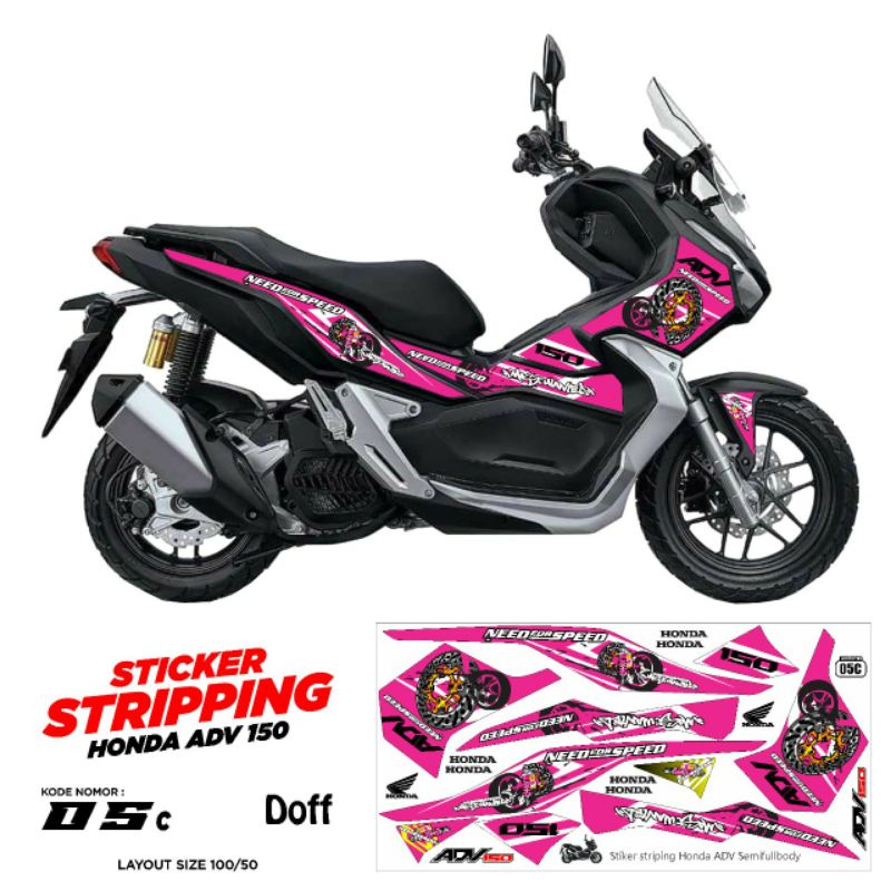 Jual Decal Striping variasi honda ADV 150/160 sticker full body stiker ...