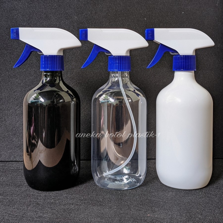 Jual Botol Semprot 500ml Tutup Spray Putih Biru Pet Tebal / Botol ...