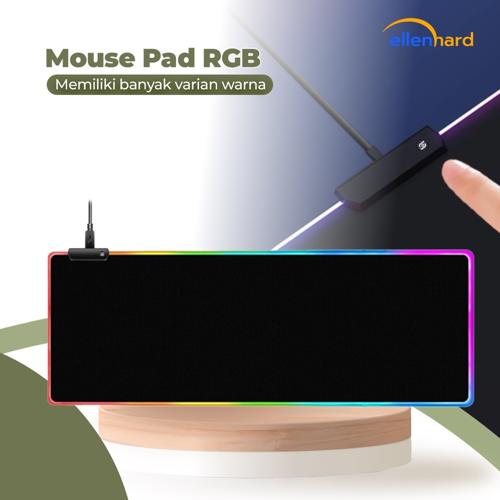 Jual RGB Colorful LED Lighting Gaming Mouse Pad Mat for PC Laptop ...