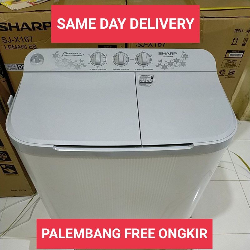 Jual MESIN CUCI SHARP 9KG 2 TABUNG 90MW 9 KG 90 MW EST90MW | Shopee ...