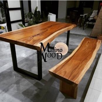 Jual Papan meja trembesi daun meja utuh kayu solid top table meja makan ...