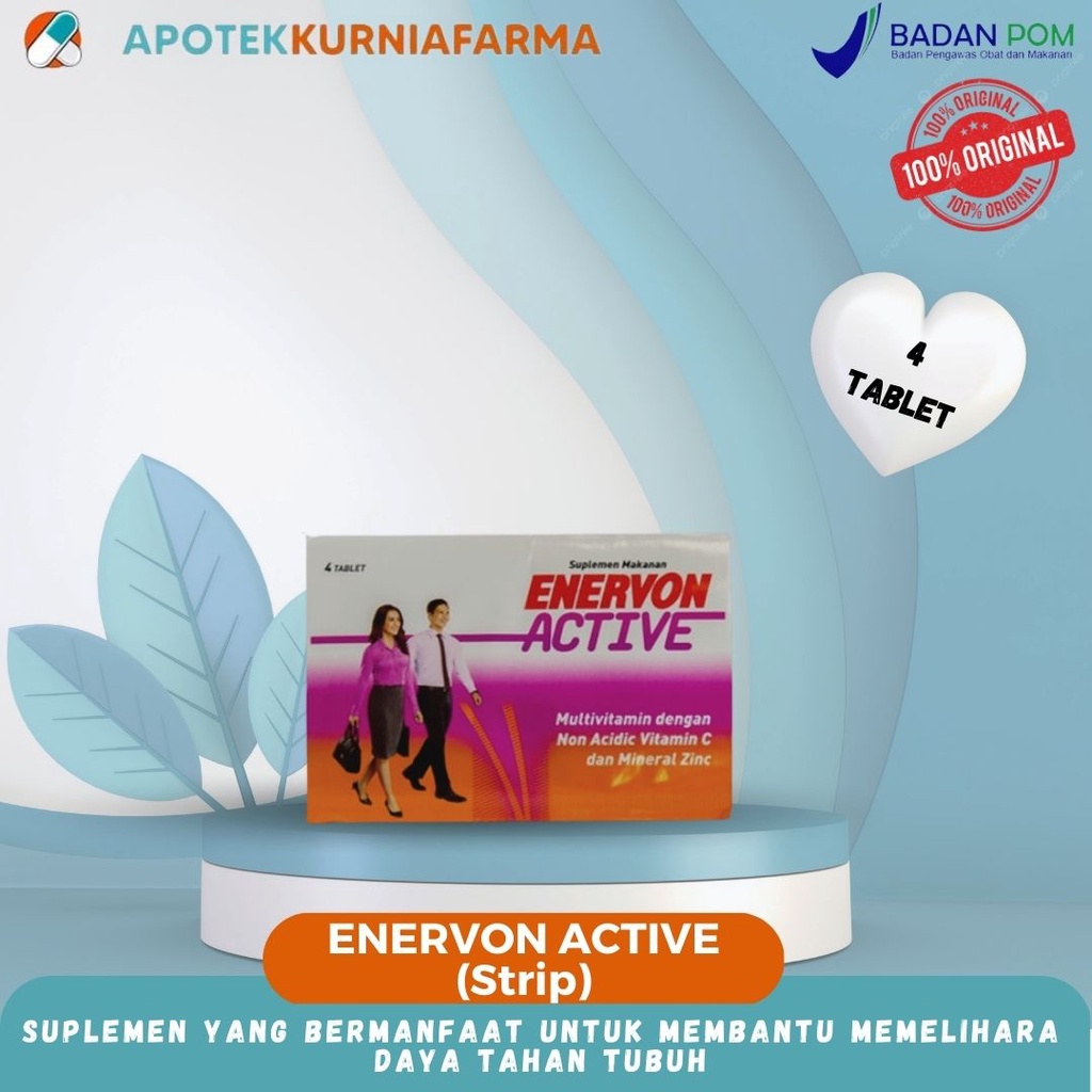 Jual Enervon Active Tablet Multivitamin Menjaga Daya Tahan Tubuh 1 ...