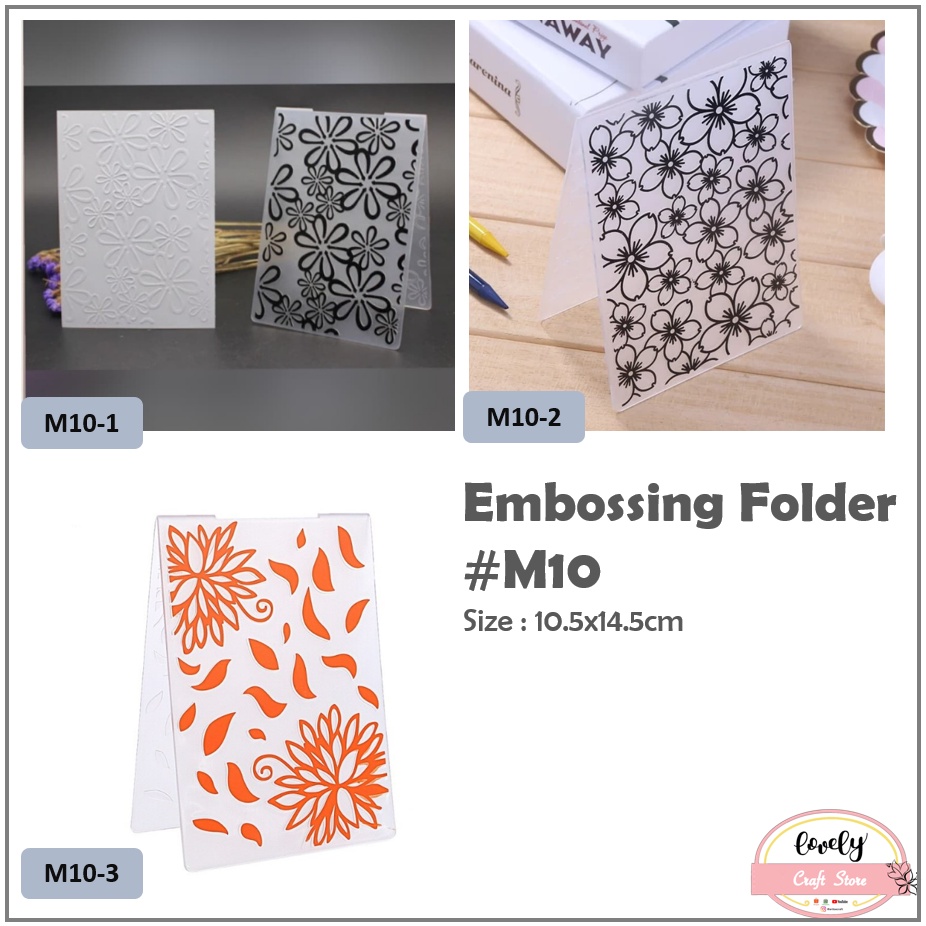 Jual LovelyCraftStore | M10 - Embossing folder Emboss Folder untuk ...
