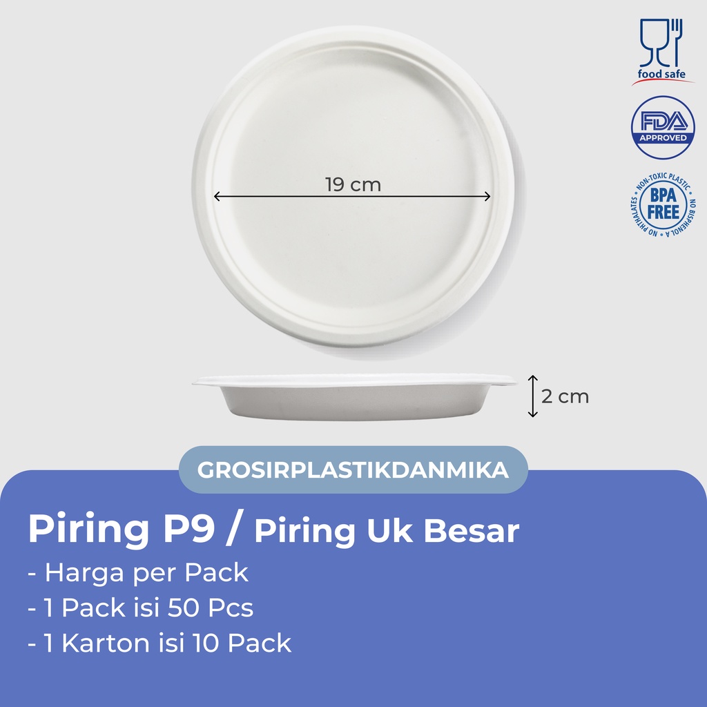 Jual PIRING PLASTIK BESAR P9 / PIRING PLASTIK PUTIH SUSU UKURAN BESAR ...