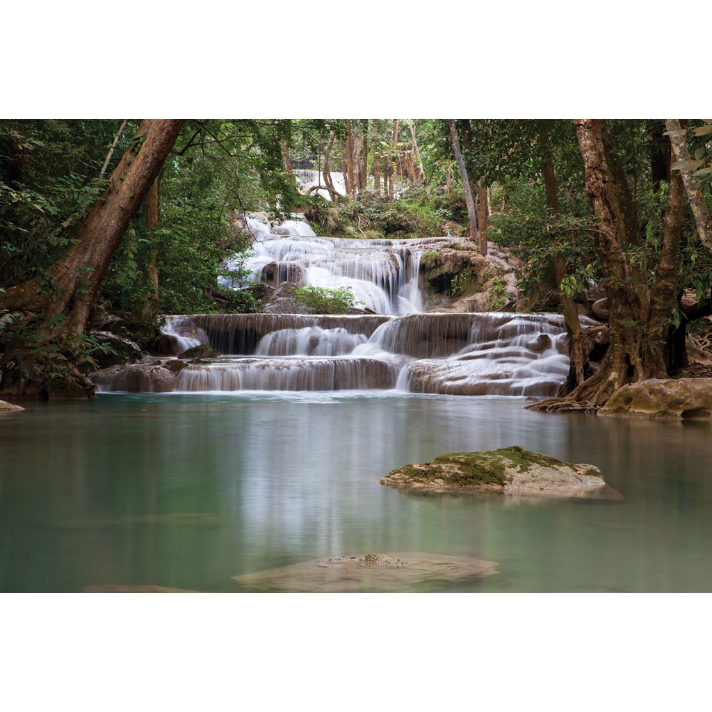 Jual Repro Digital Lukisan Gambar Foto Air Terjun Waterfall Money ...