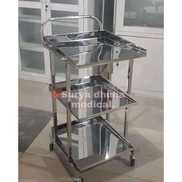 Jual trolley usg/ troli EKG rumah sakit stainless | Shopee Indonesia