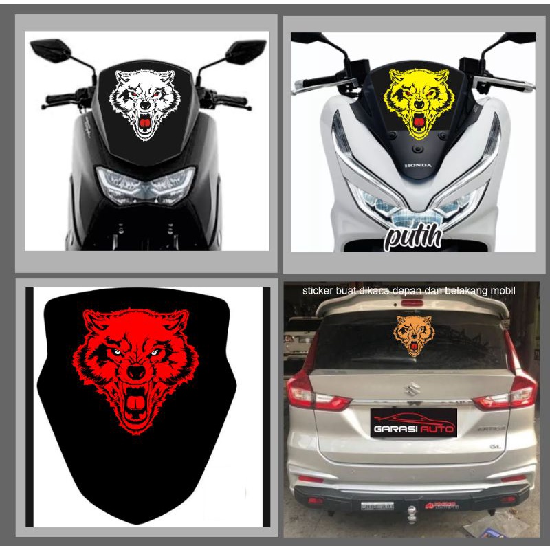 Jual stiker cutting sticker kepala serigala | Shopee Indonesia
