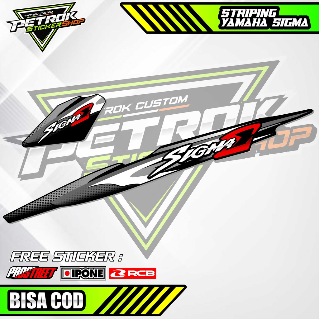 Jual STRIPING VARIASI YAMAHA SIGMA E / STICKER LIST MOTOR SIGMA GRAFIS ...