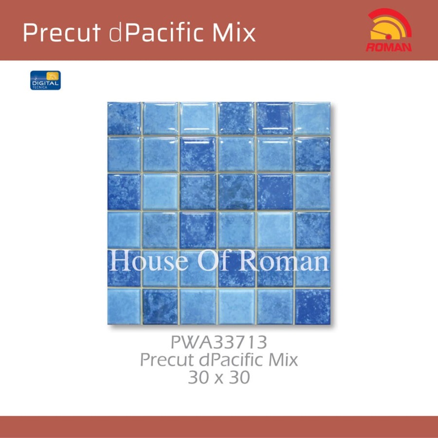 Jual ROMAN KERAMIK PRE CUT DPACIFIC MIX 30X30 PWA33713 (HOUSE OF ROMAN ...