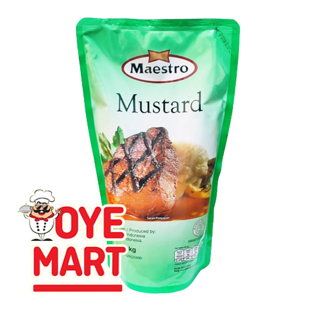 Jual MAESTRO MUSTARD STANDING POUCH 1KG | Shopee Indonesia